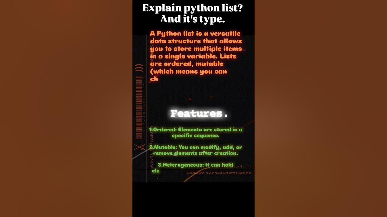 Python list? python series part 5.what is Python list? #shorts #ytshorts #apnacoaching #python ...