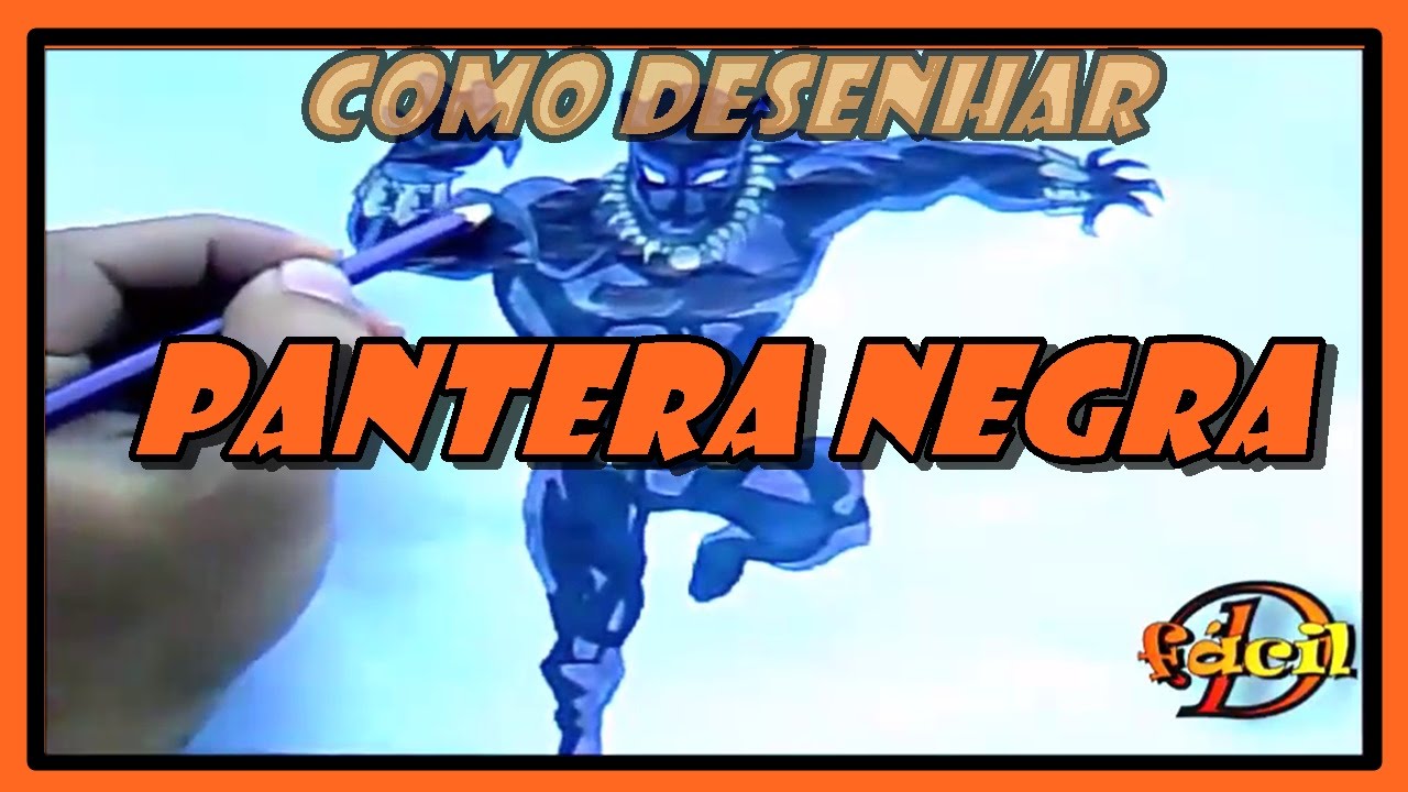 Como Desenhar Pantera Negra | How To Draw Black Panther (Marvel Comics ...