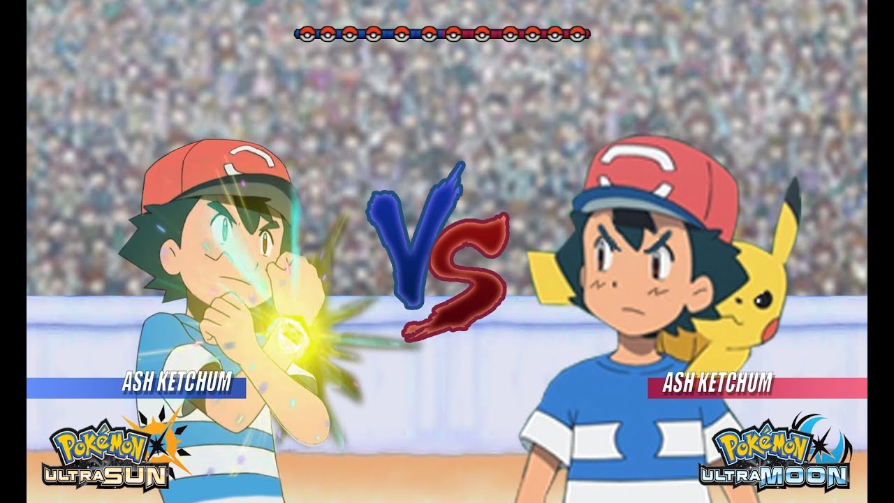 Pokémon Battle USUM Ash's Team Vs: Ash's Abandoned Team (Ash Vs Ash ...