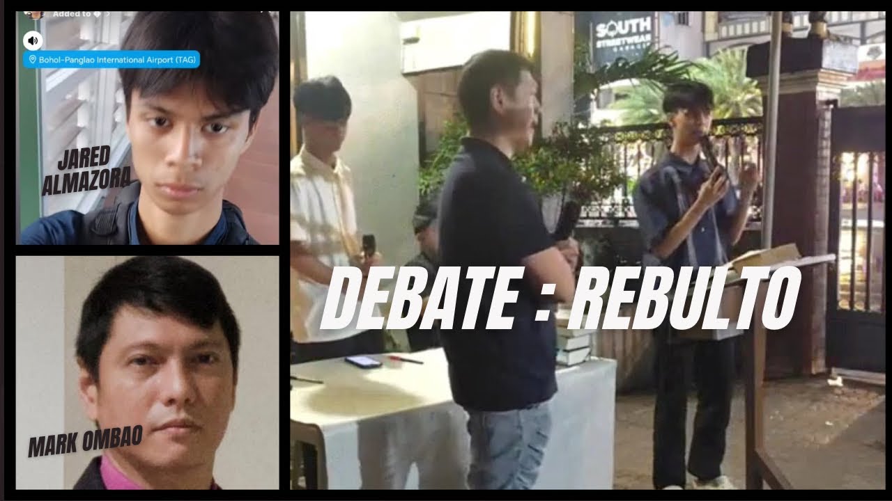 DEBATE: JARED VS MARK OMBAO | REBULTO | FACE TO FACE | CATHOLIC VS BORN ...