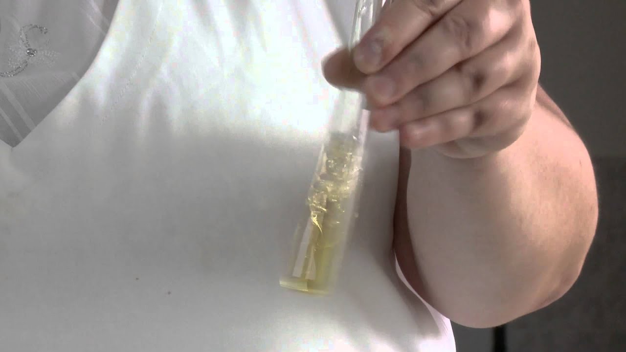 Benzin és hangyasav vizsgálata brómos vízzel - YouTube