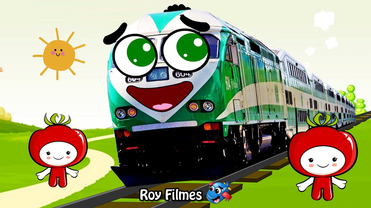 If You Happy and You Know It. Doodle train is singing a nursery rhyme ...