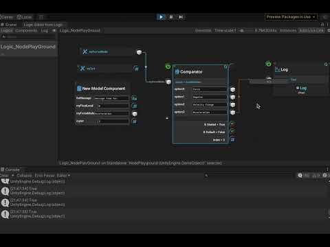 Unity Visual Scripting - Comparator Demo - YouTube