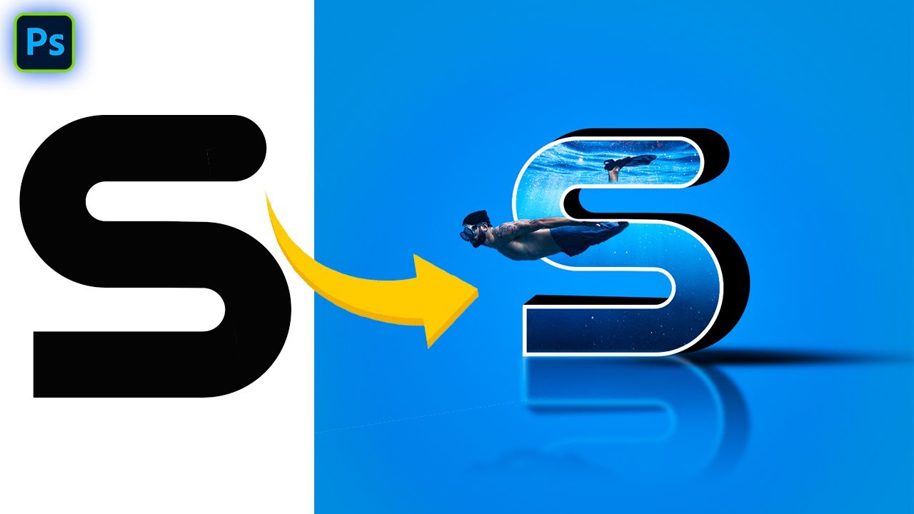 3D Text Effect Manipulation in Photoshop - YouTube