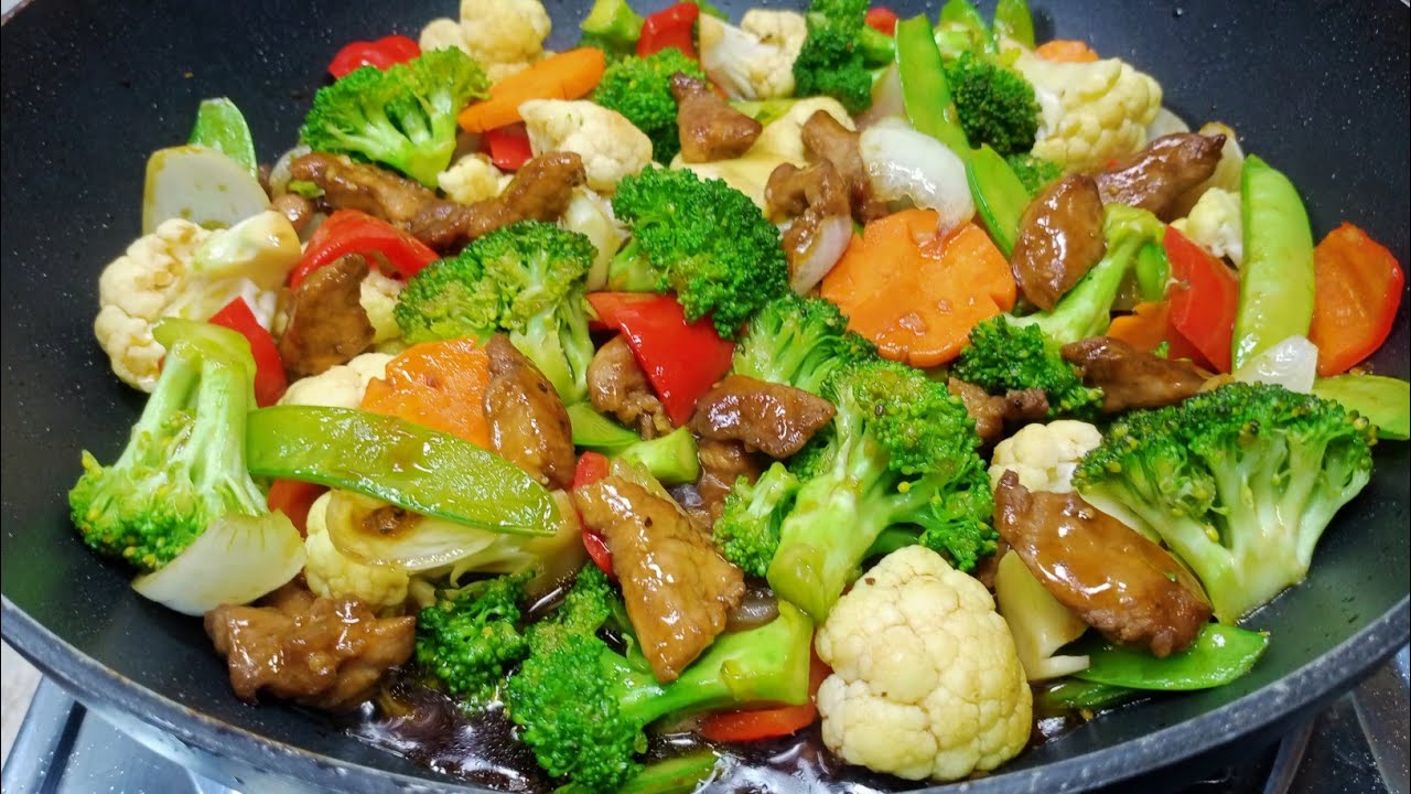 The Best Mixed Vegetables and Pork Stir fry! It's Super Easy, Delicious ...