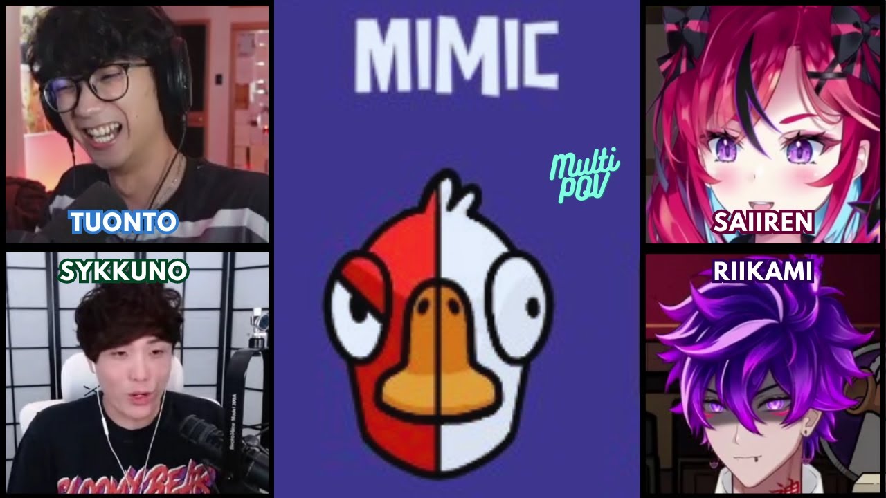 Sykkuno Played Mimic TOO WELL (GOOSE GOOSE DUCK w/ Rainhoe, Tuonto ...