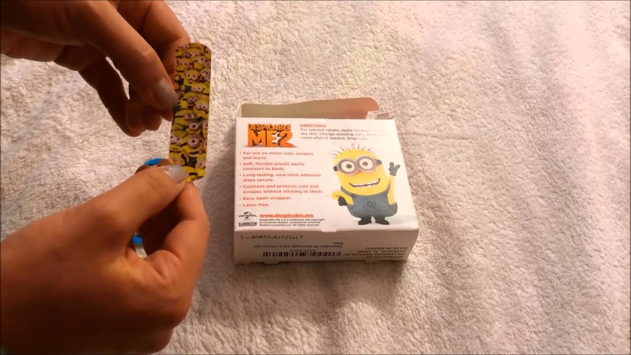 Despicable Me 2 Minion Band Aid - YouTube