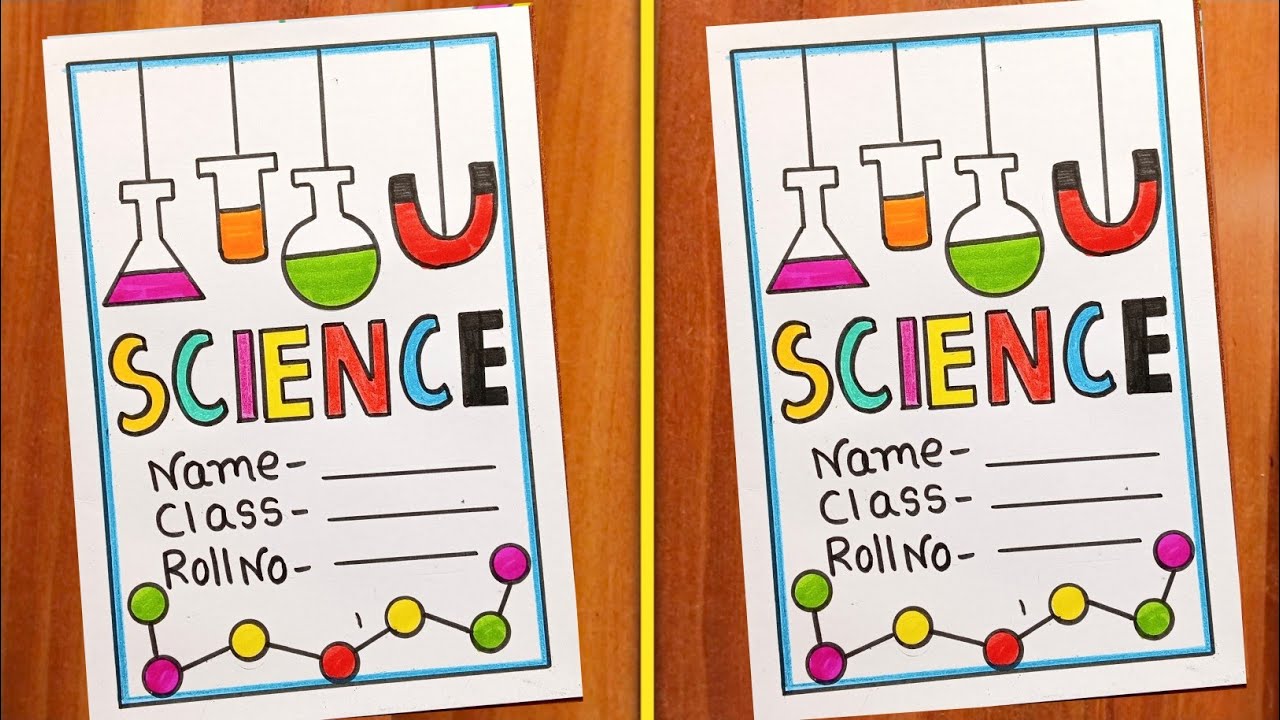 Science Project / Science Project Work Design / Science Front Page ...