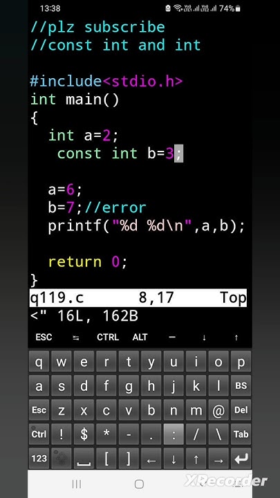 const int and int variable in c#shortvideo #apnacollage #sorts #viralvideo #shortvideo # ...