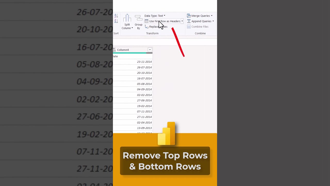 Power Query Remove TOP BOTTOM Rows Unwanted Rows Part 4 Power Query Remove TOP BOTTOM Rows Unwanted Rows Part 4