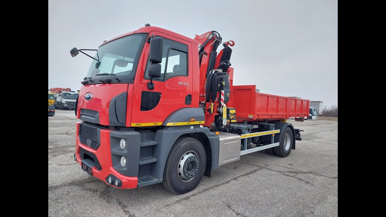 24K006 Ford Cargo 1833 DC 4X2 + Fassi F135A 2 22 Video - YouTube