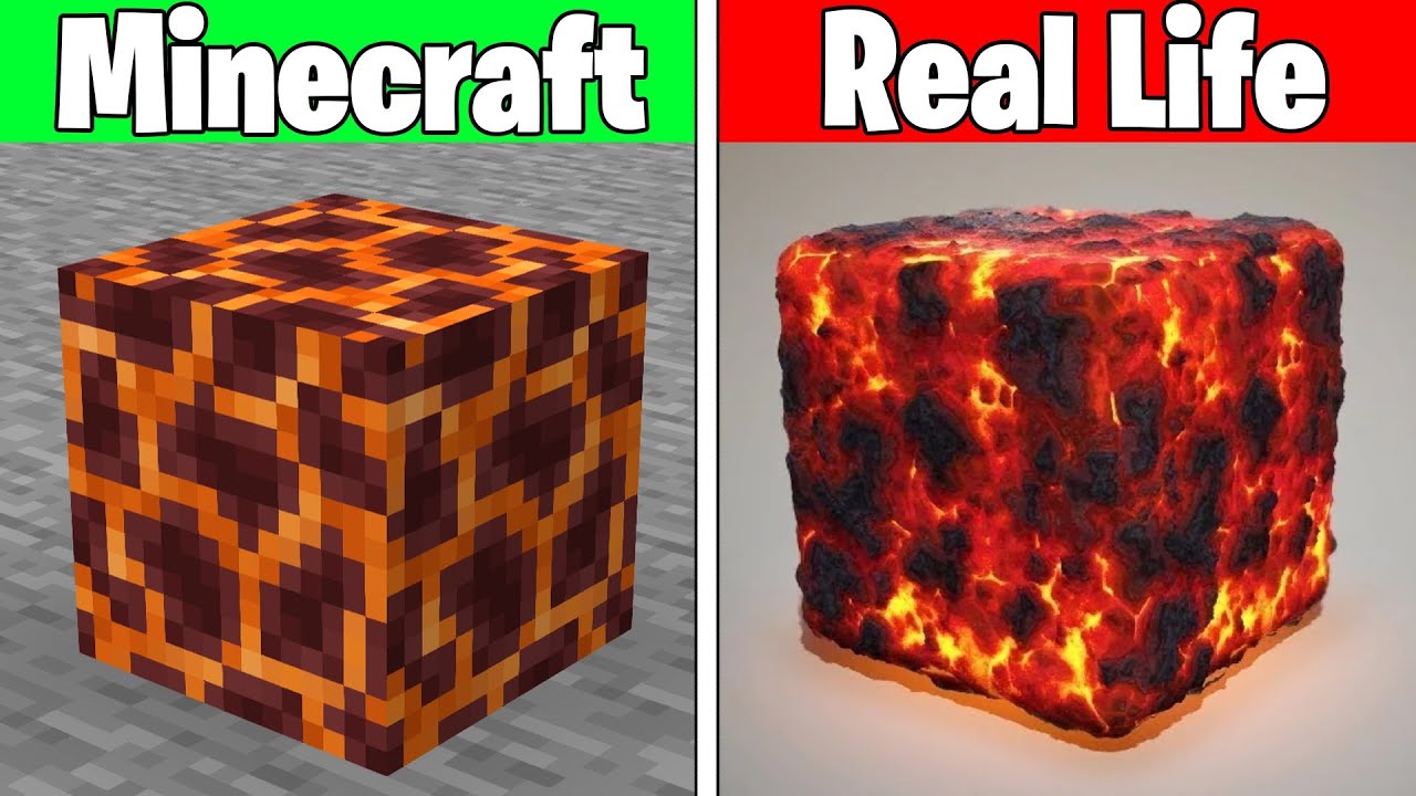 Realistic minecraft / Realistic water / lava / Slime block - YouTube