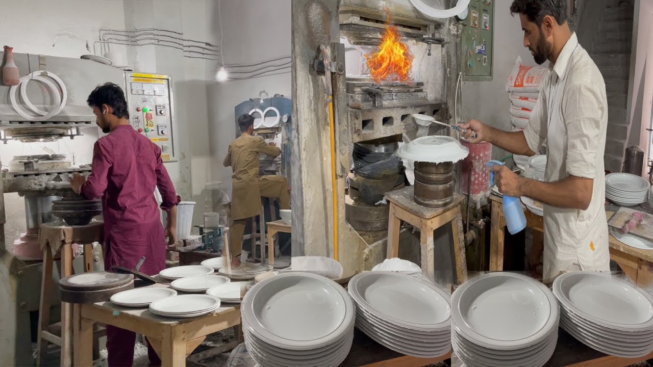 Incredible Process of making Plastic Plates ! Manufacturing Plastic ...