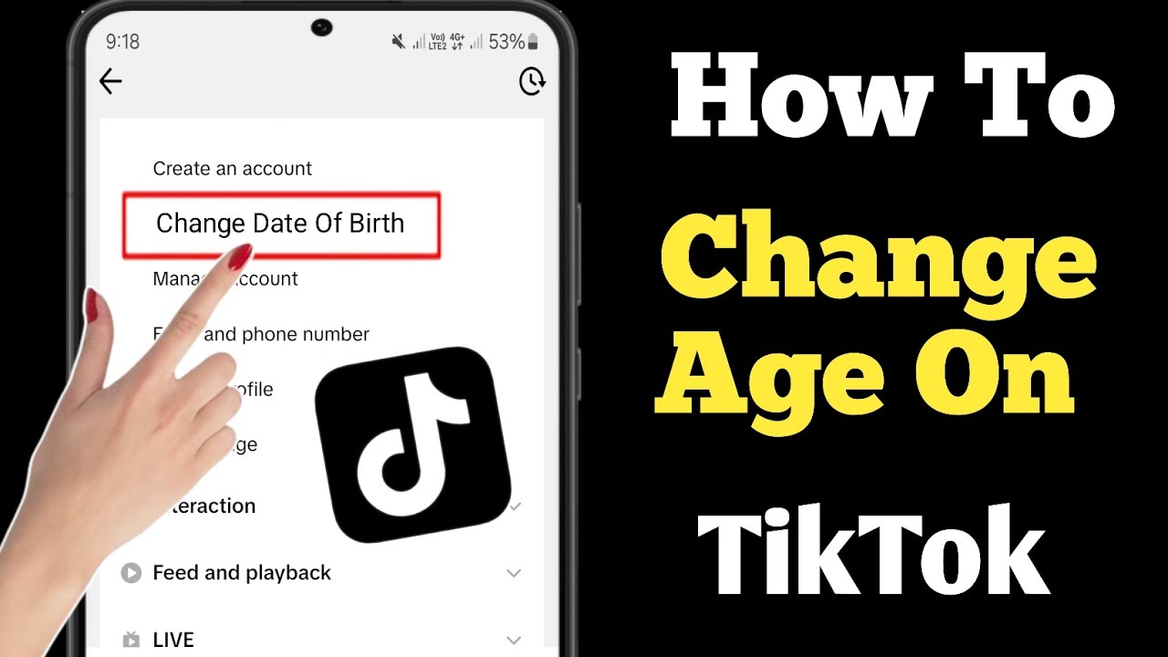How To Change Your Age On Tiktok (2025) | How To Change Tiktok Date Of Birth - YouTube
