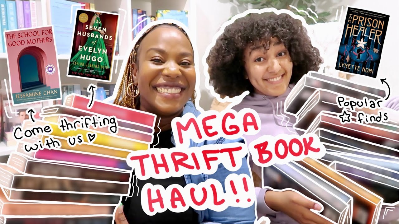 MEGA Book Thrifting Haul! 📚 ⭐️ Finding popular books at the thrift ...