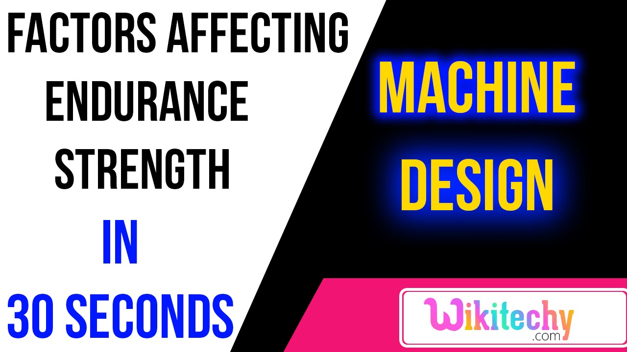 What are the factors affecting endurance strength | Machine Design ...