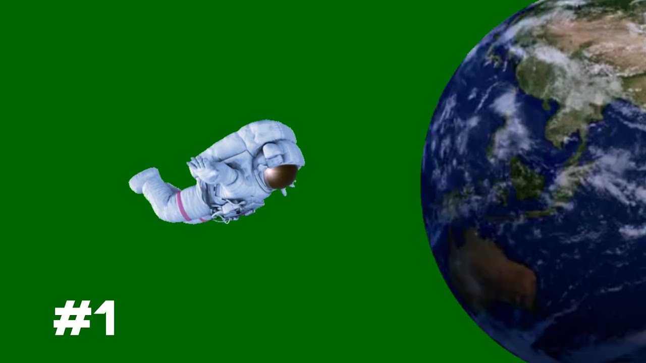 Astronaut Falling Green Screen | Astronaut Green Screen | Space Green ...