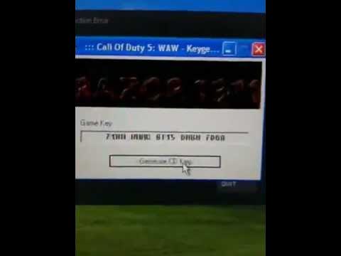 Call of Duty World At War CD/Key codes - YouTube