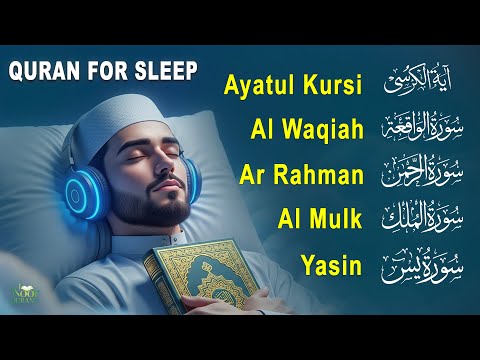 Peaceful Quran for Deep Sleep | Al-Fatiha,Ayatul Kursi,Surah Ar-Rahman, Al-Mulk, Yasin - Alaa Aqel