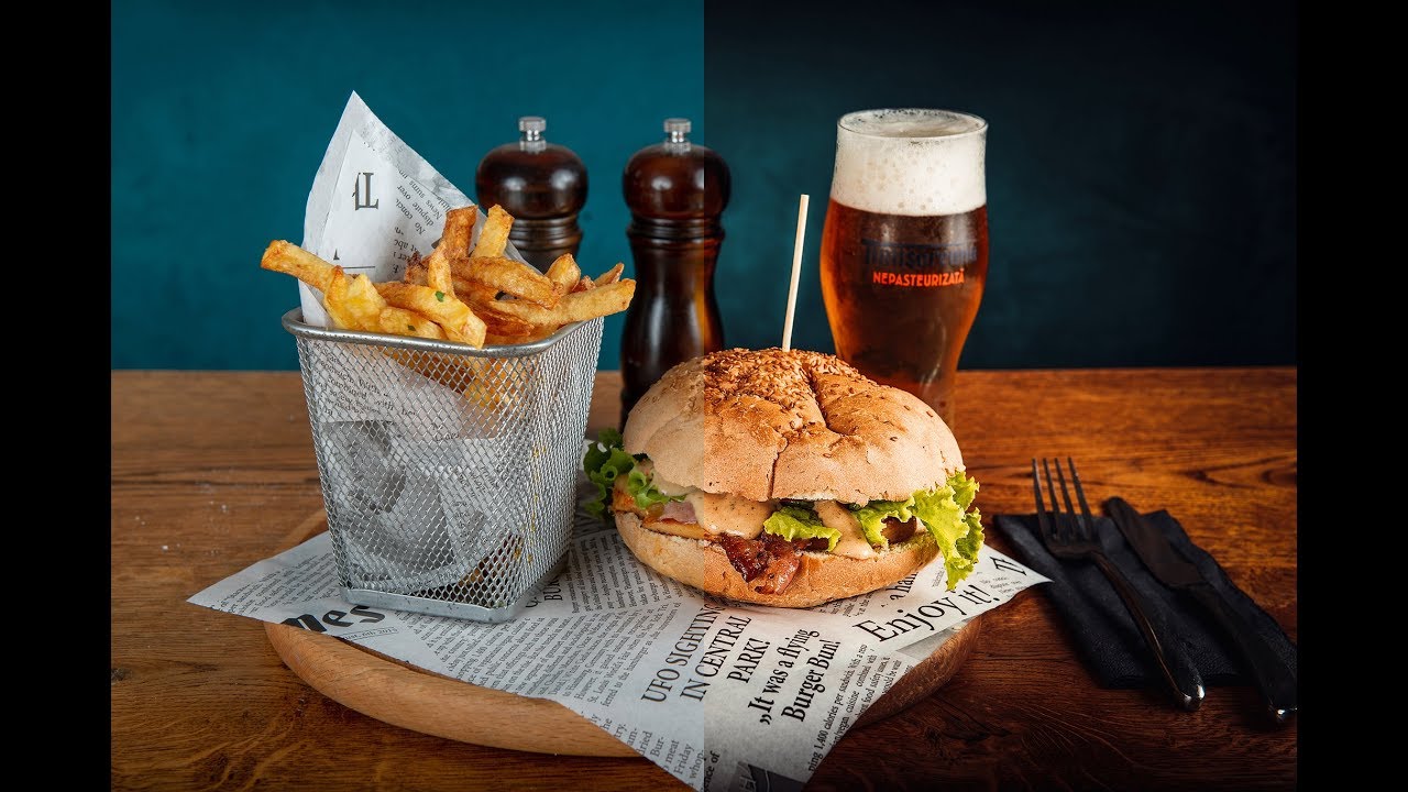BAZ Burger - Before & After (Photoshop Edit) - YouTube