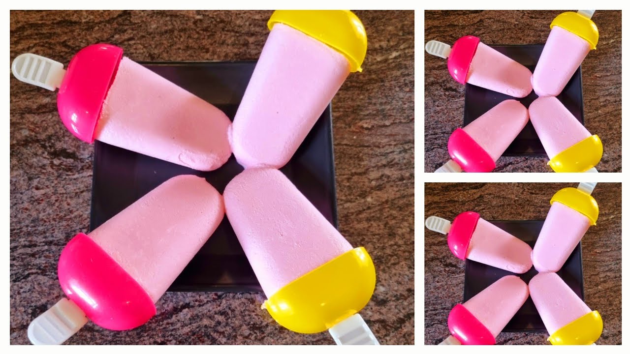 Pink Coconut Ice-cream | Quick & Easy Coconut Ice-cream | Pink Coconut ...