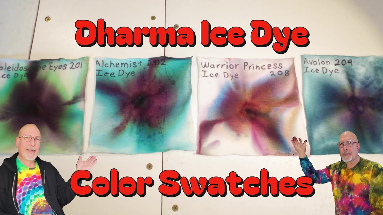 Dharma Ice Dye Color Swatches - YouTube