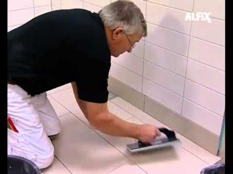 Fugning af fliser - fugning af gulvfliser - Alfix - YouTube