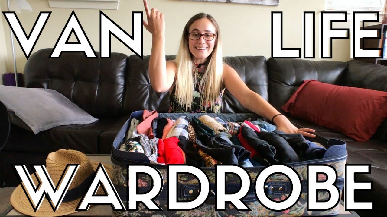 How To Fold Your Clothes Living in your Car + MY VAN LIFE WARDROBE ...