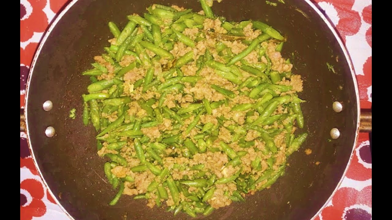 Binis Ki Phali Kheema l Beans and Mutton Mince l Binis Kheema l Mrs ...