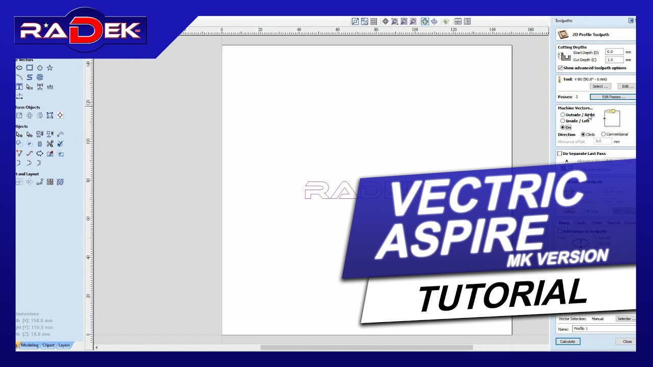 VECTRIC ASPIRE (MK VERSION) - RADEK - YouTube