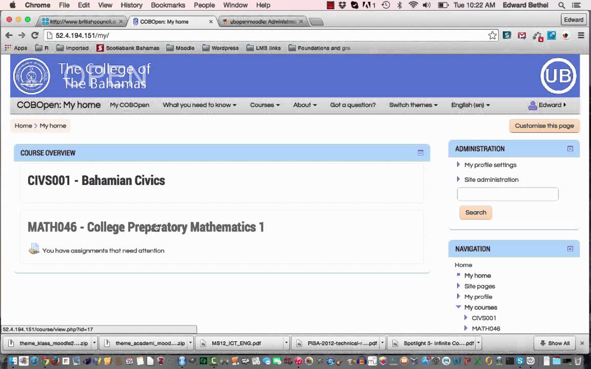Getting familiar with the Moodle UI - YouTube