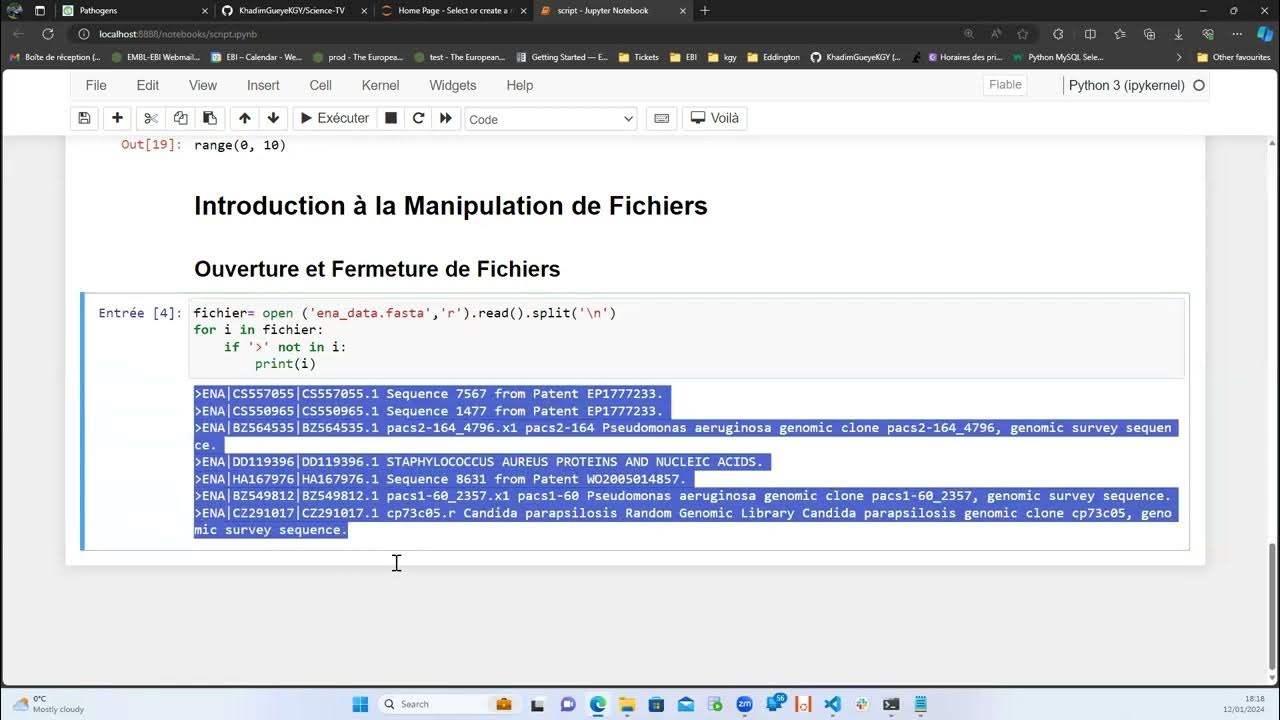 #6 Manipulation de Fichiers en Bioinformatique avec Python : Astuces, Erreurs et Bonnes ...