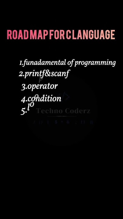 C Language Roadmapclanguage C Cprogrammingcprogramminglanguage Programmingcoading Code 