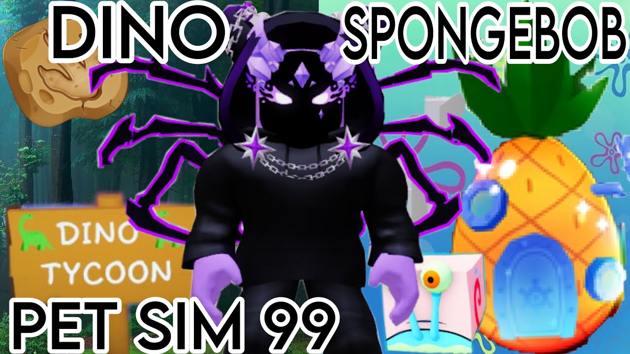 SpongeBob🧽, Dino’s🦖, and a whole lot of grinding💪 Pet Sim 99 Update ...