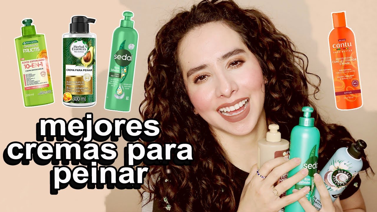 LAS MEJORES CREMAS PARA PEINAR EL CABELLO RIZADO/ONDULADO 🥇 - YouTube