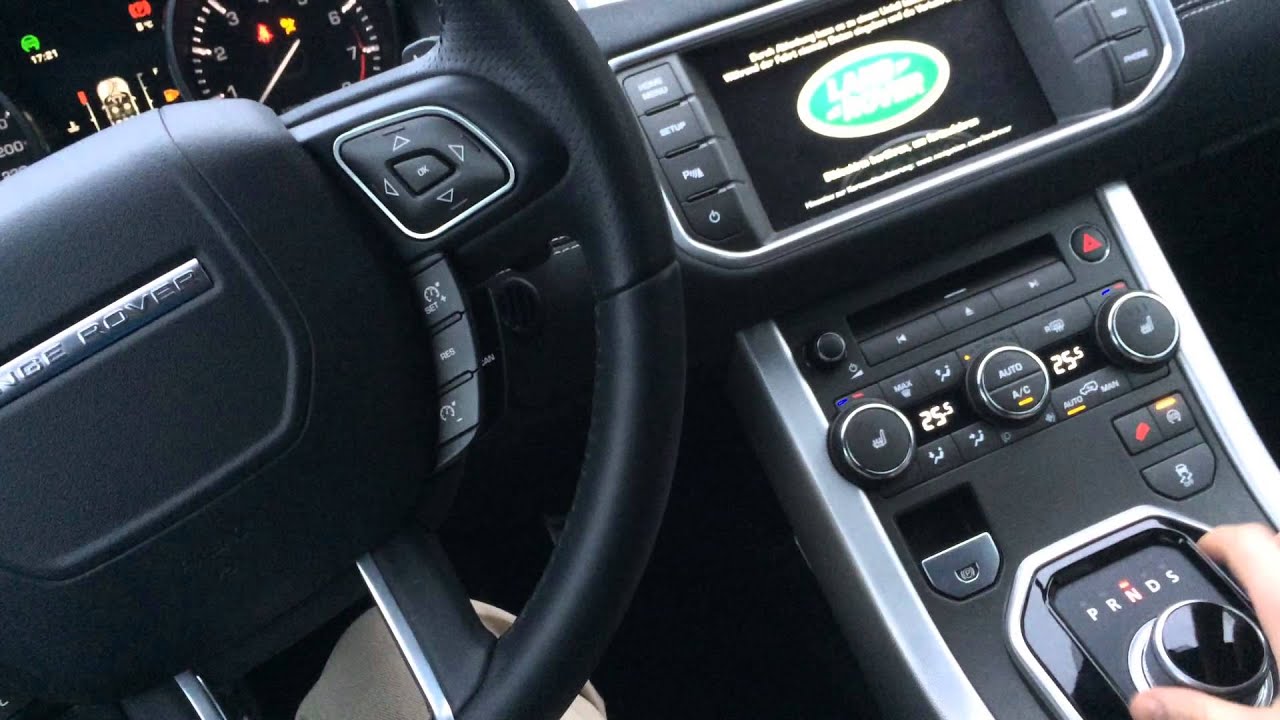 Starting Evoque and switch to "D" - YouTube