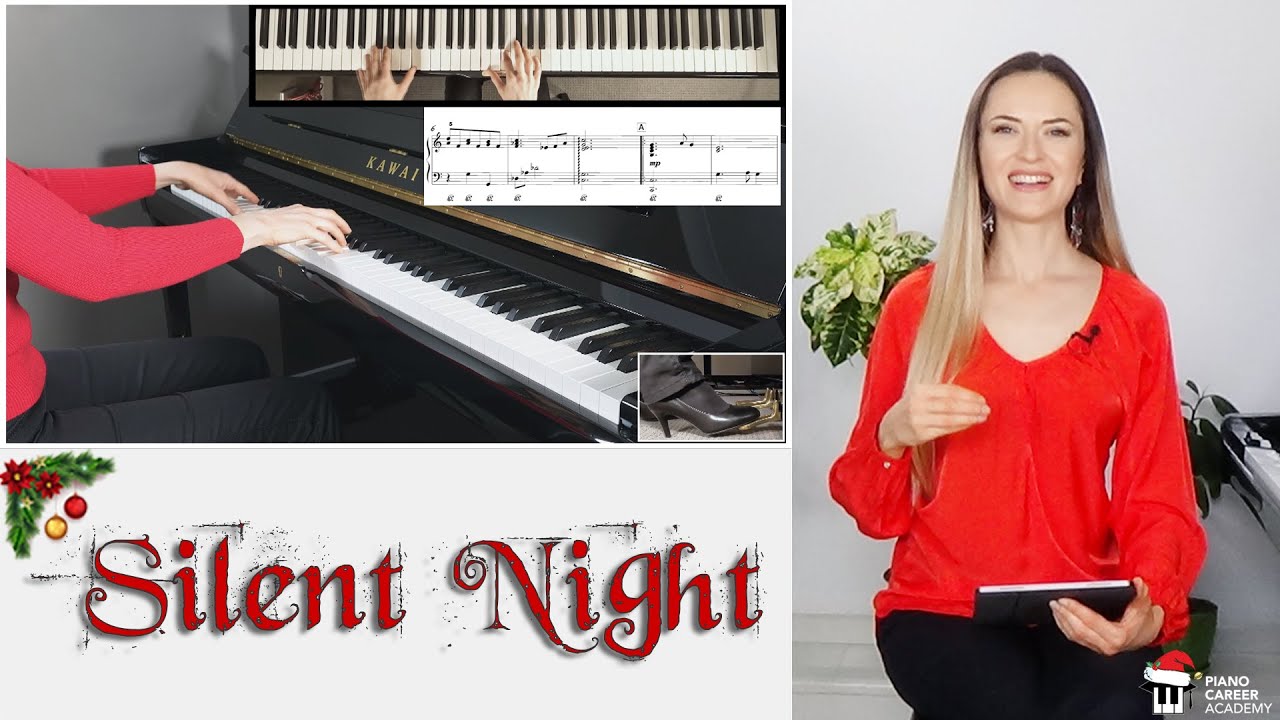 Silent Night - Intermediate Christmas Piano Tutorial (Beautiful Modern ...
