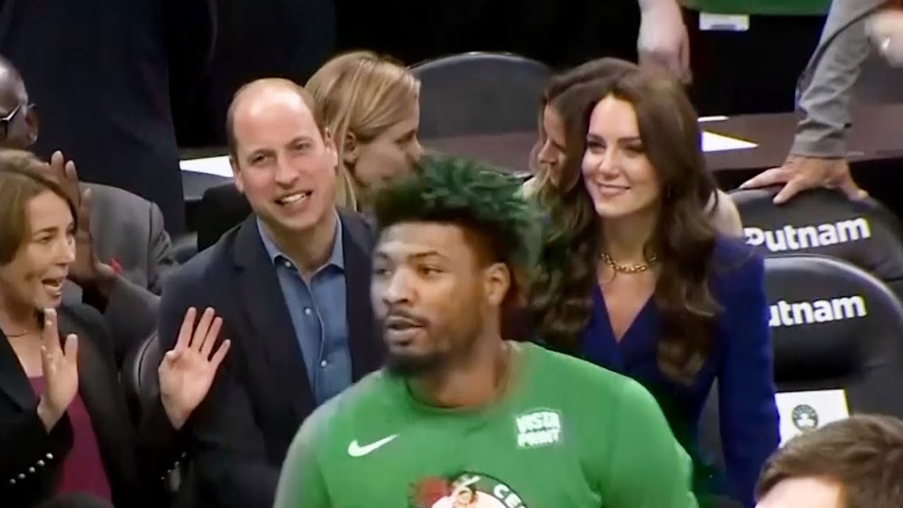Royals Prince William and Kate Middleton attend NBA game in Boston ...