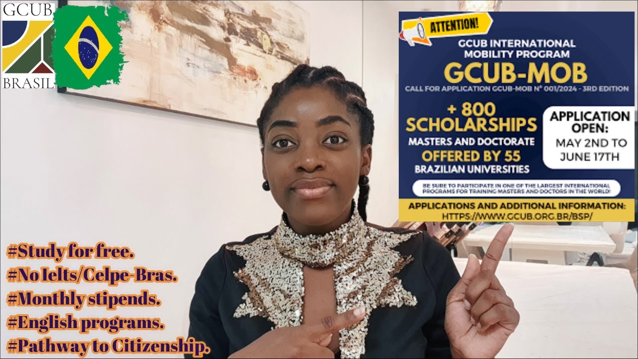 STUDY IN BRAZIL FOR FREE | ENGLISH UNIVERSITIES | GCUB-MOB 2025 ...