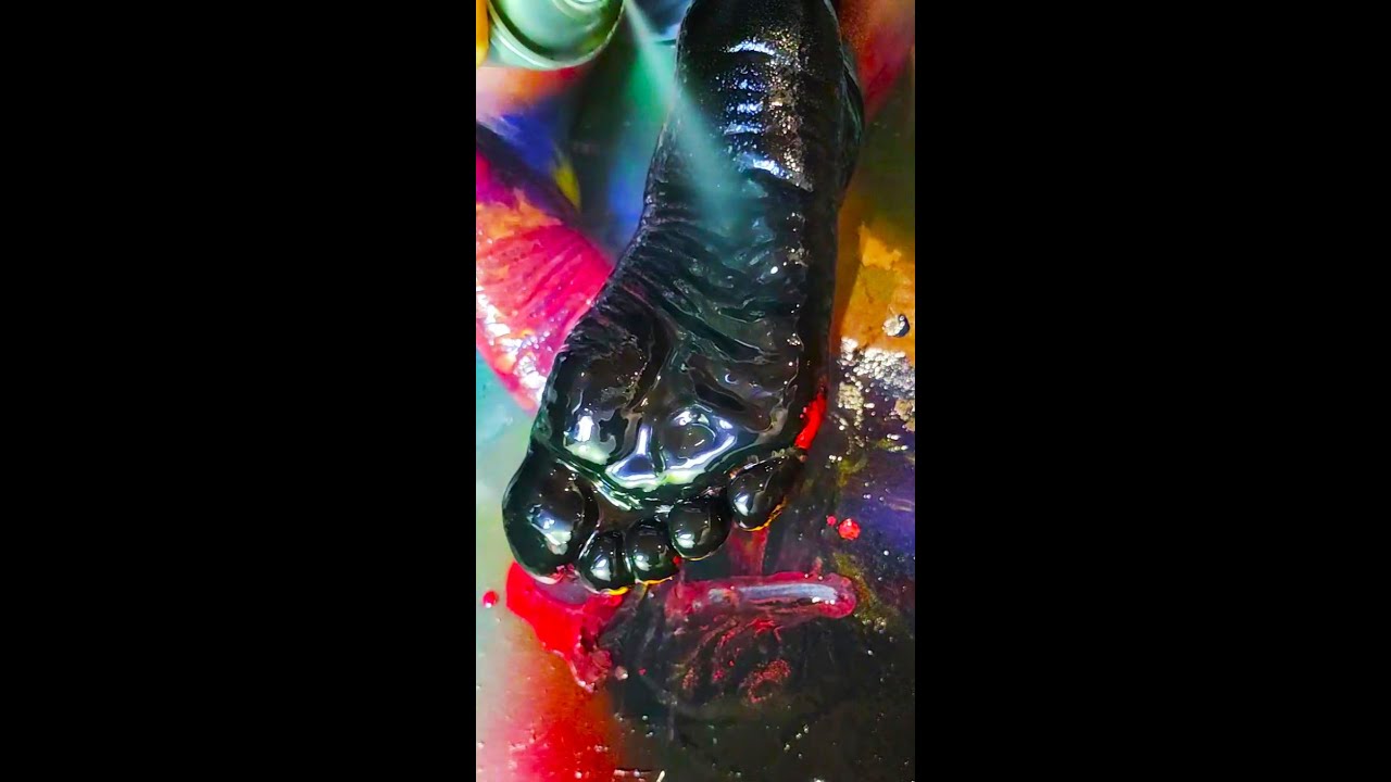 messy male feet painting #feet #footmassage #foot #barefoot #足裏 #足つぼ ...