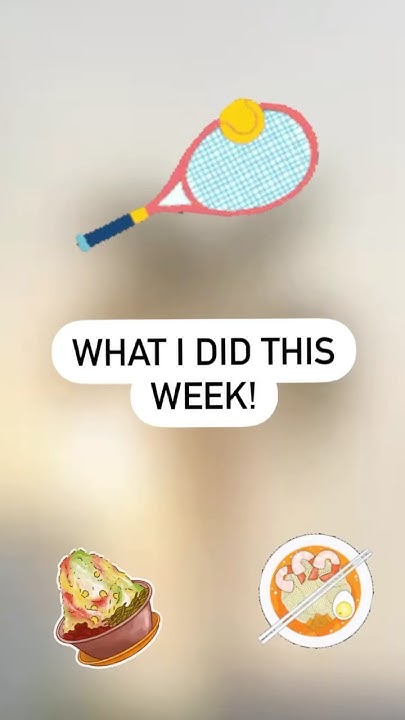 What I did this week!🎾🍜 - YouTube