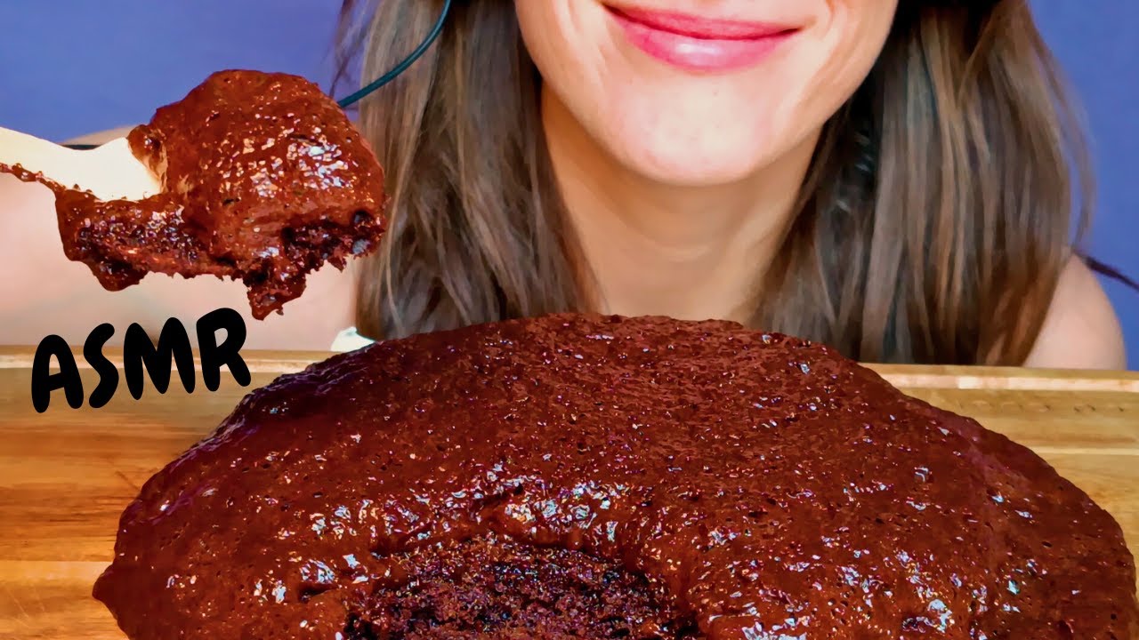 ASMR Chocolate Mousse Lava Cake *Moist *Juicy Mukbang|No Talking|Eating ...