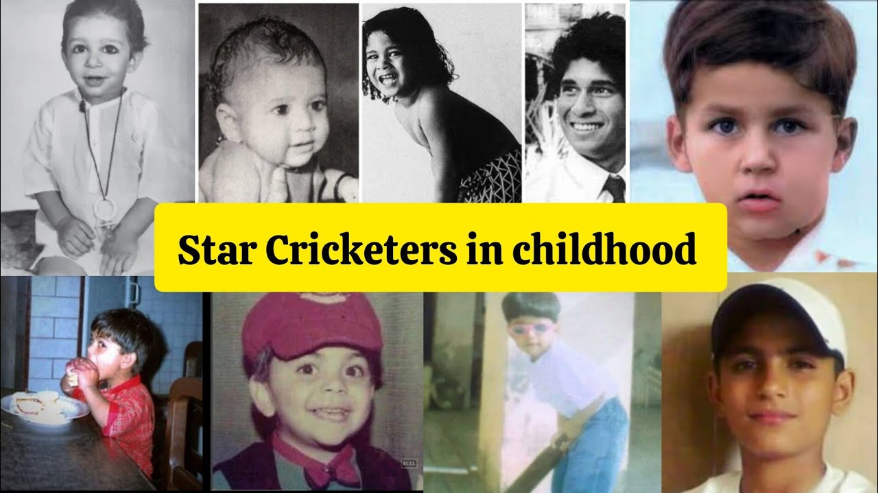 famous Asian Cricketers in childhood - YouTube