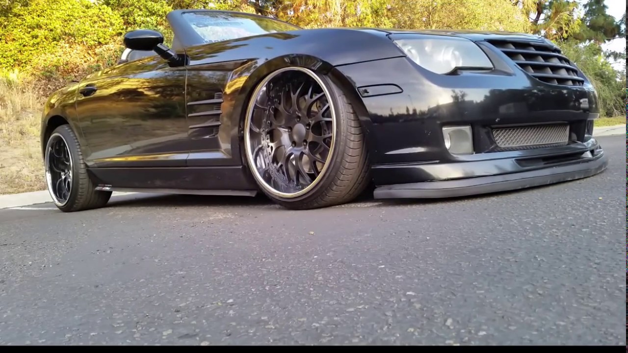 Chrysler crossfire srt6 bagged - YouTube