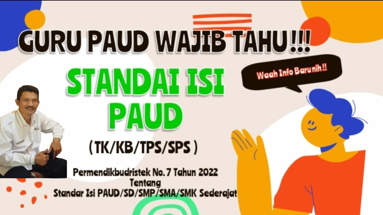 Standar Isi PAUD | Permendikbudristek yang baru || Guru PAUD Wajib Tahu ...
