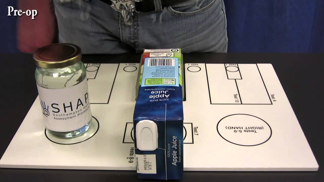Southampton Hand Assessment Procedure 1/3 - YouTube