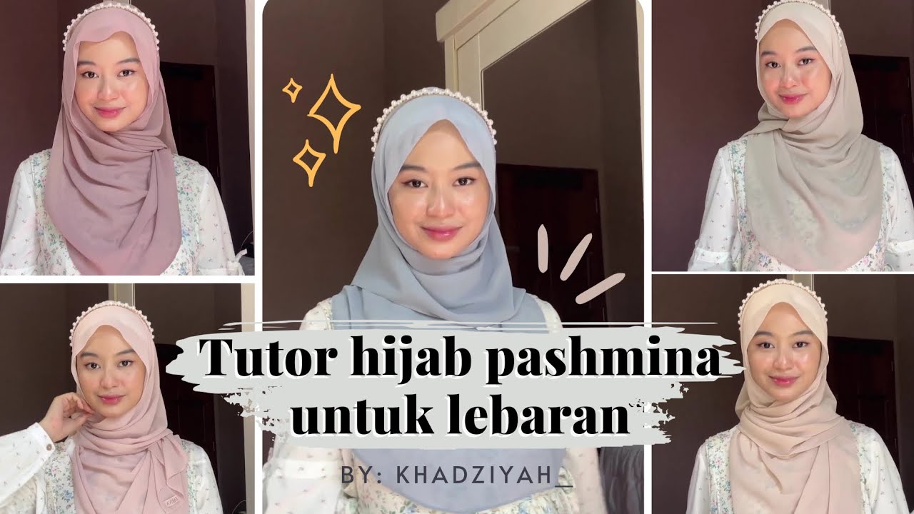5 TUTORIAL HIJAB PASHMINA UNTUK HARI RAYA IDUL FITRI by: khadziyah_ | # ...