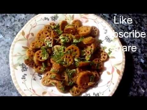Spicy lotus roots (bey) (kamal kakri) - YouTube