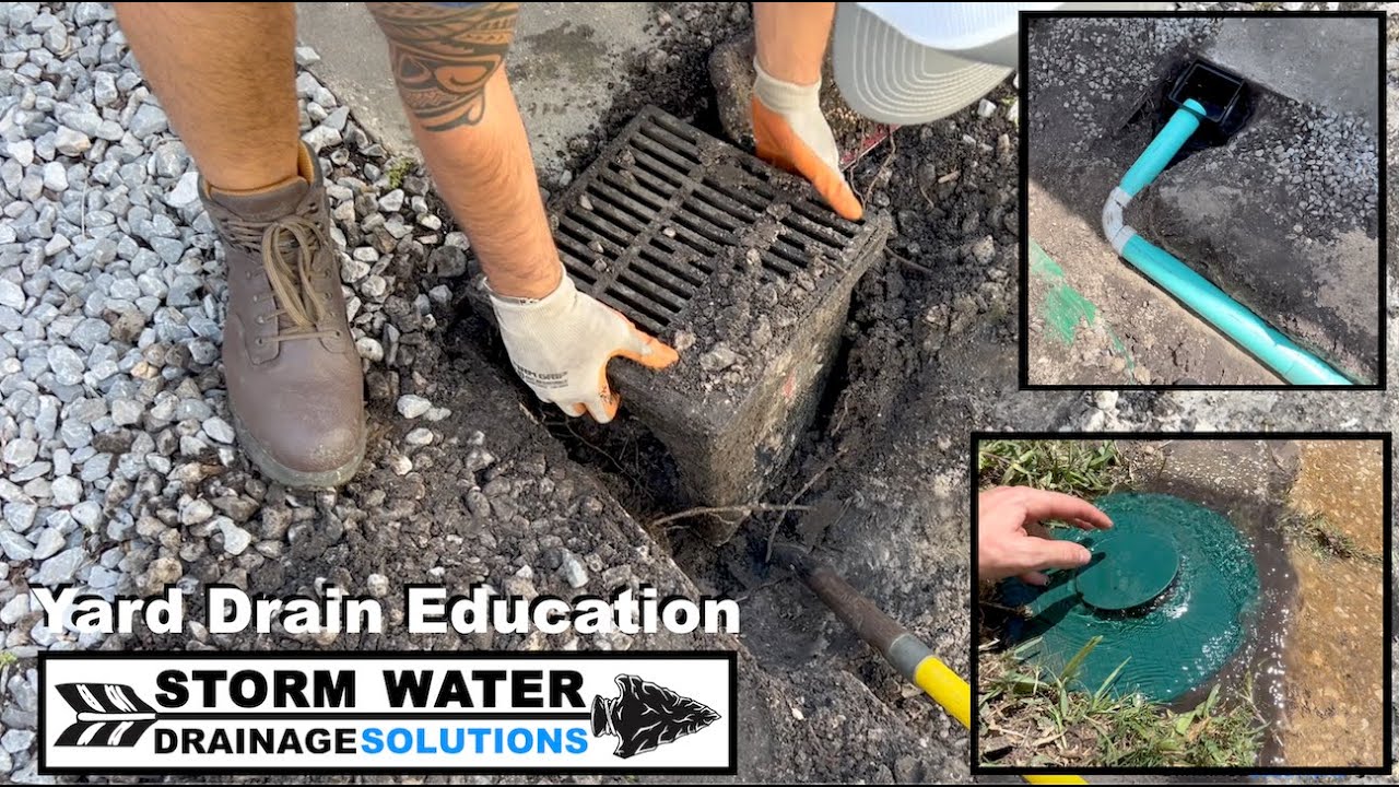 How To Install A Catch Basin - Surface Drain - Tampa Yard Drainage ...