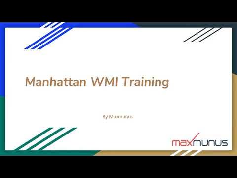 MANHATTAN WMI Training–(MANHATTAN WMI Certification Tips)– MANHATTAN WMI Course - YouTube